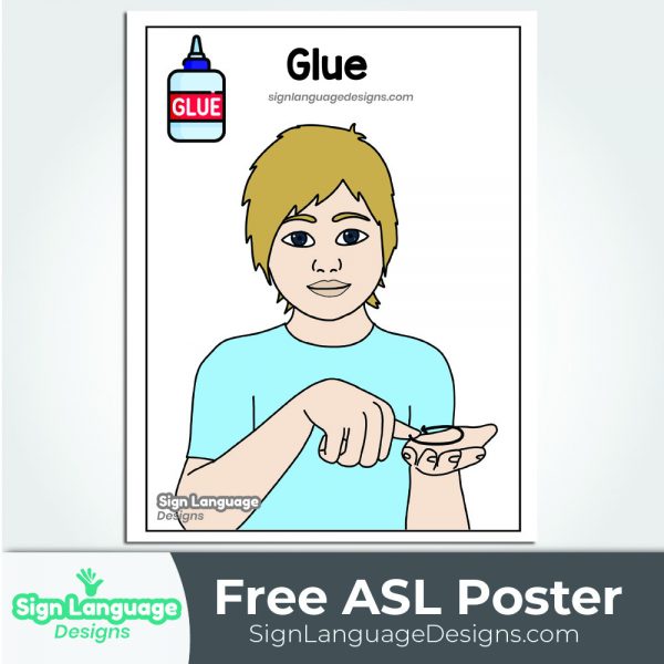 Free ASL Sign Poster - Girl - Sign Language Designs