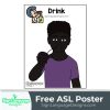 Free ASL Sign Poster - CHICKEN - Sign Language Designs