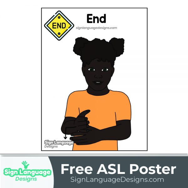 Free ASL Sign Poster - EVERYDAY - Sign Language Designs