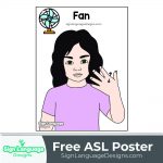 Free ASL Sign Poster - FALL - Sign Language Designs