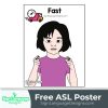Free ASL Sign Poster - FAN - Sign Language Designs