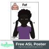 Free ASL Sign Poster - FAST - Sign Language Designs
