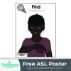 Free ASL Sign Poster - Fireplace - Sign Language Designs