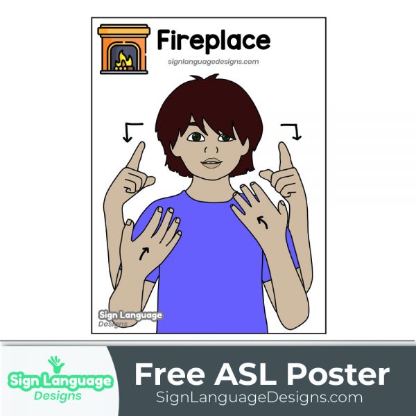 Free ASL Sign Poster - Fish - Sign Language Designs