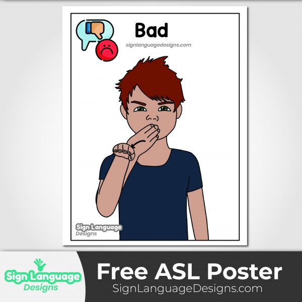 Free ASL Sign Poster - Autumn - Sign Language Designs