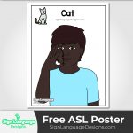 Free ASL Sign Poster - HAPPY - Sign Language Designs