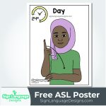 Free ASL Sign Poster - DINING ROOM - Sign Language Designs