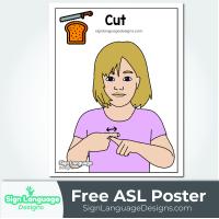 Free ASL Sign Poster - CRAB - Sign Language Designs