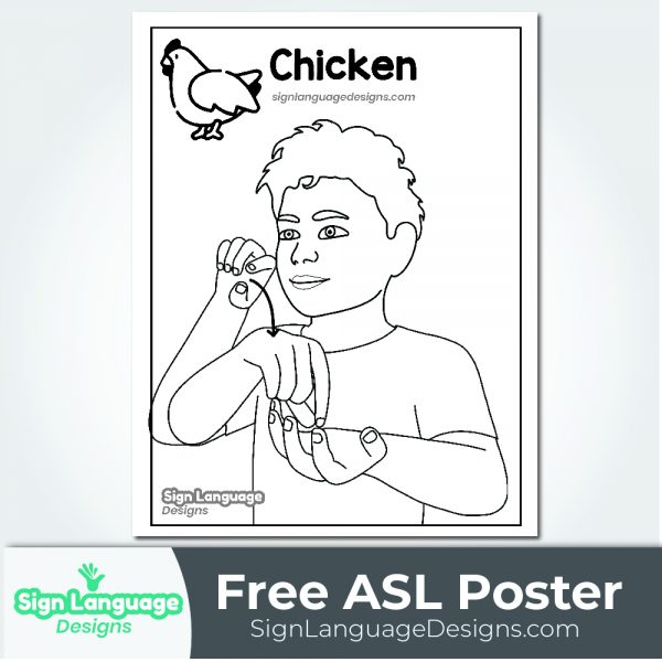 Free ASL Sign Poster - BW CLIMB - Sign Language Designs