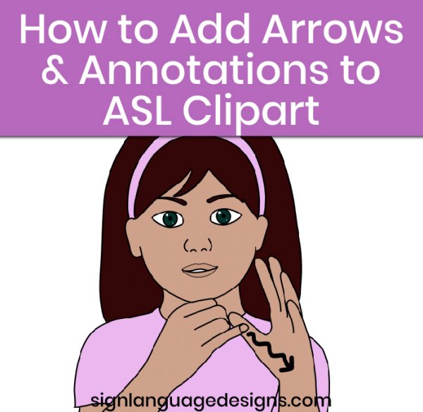 Free ASL Sign Poster - BW LAMB - Sign Language Designs