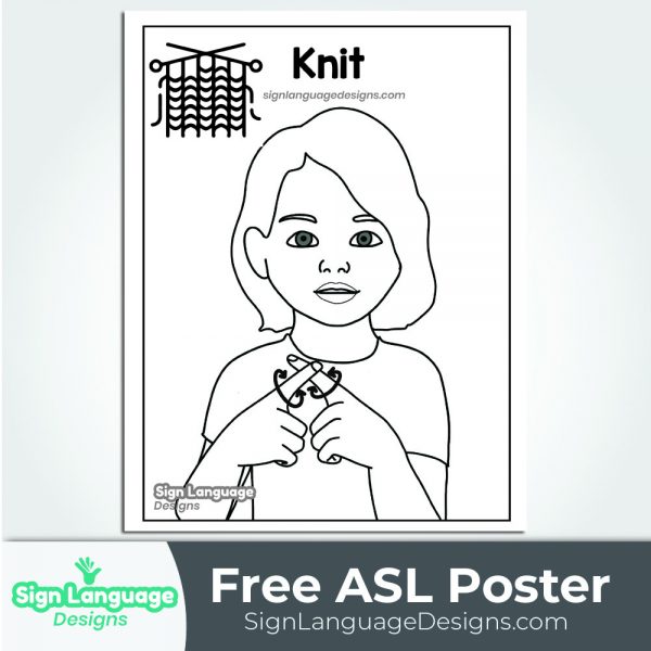 Free ASL Sign Poster - PRINT - Sign Language Designs