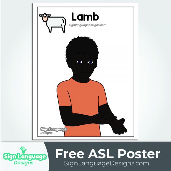 Free ASL Sign Poster - KNIT - Sign Language Designs