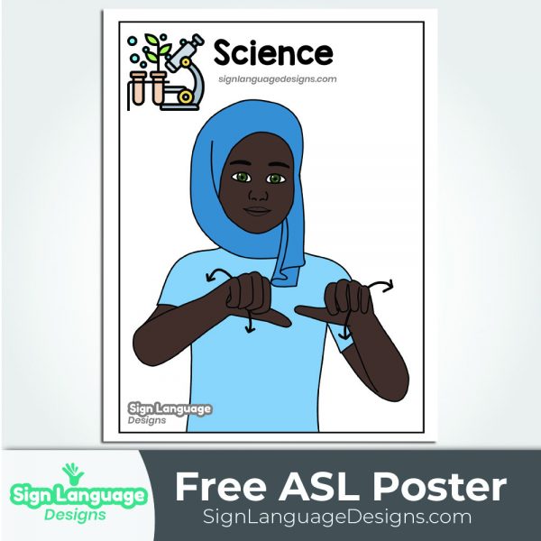 Free ASL Sign Poster - SEW - Sign Language Designs