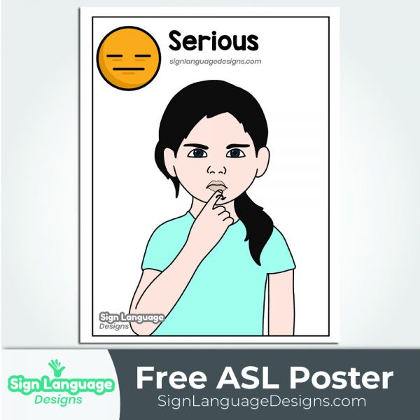 Free ASL Sign Poster - Kindergarten - Sign Language Designs
