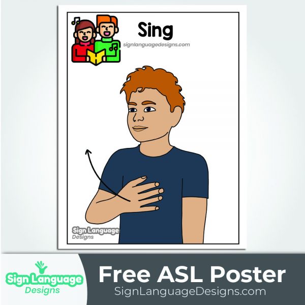 Free ASL Sign Poster - Slip - Sign Language Designs