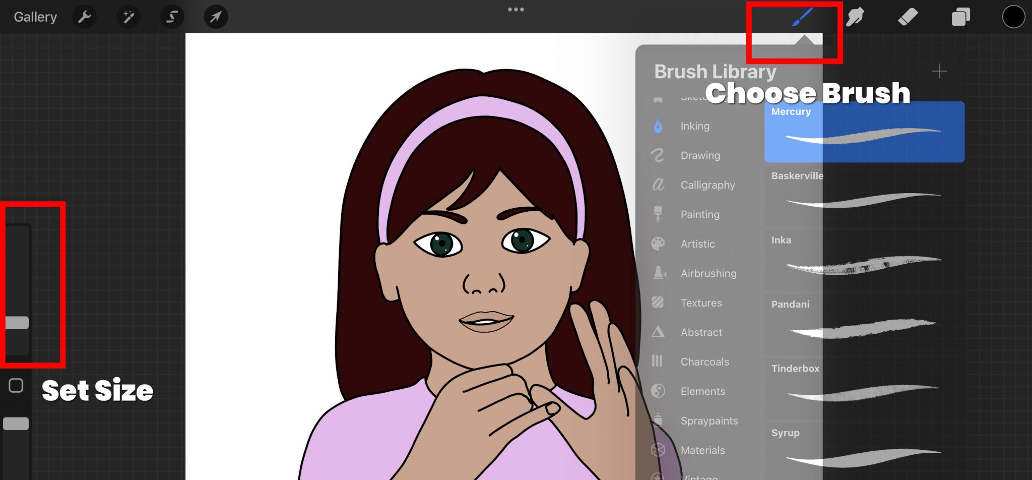 How to Add Arrows To ASL Clipart On Your iPad With Procreate - Sign ...